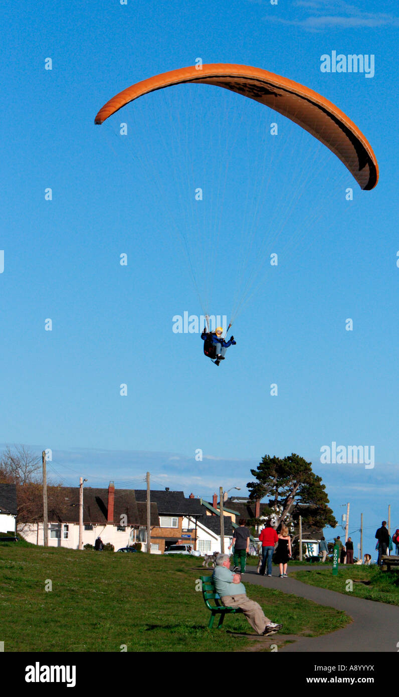Paragliding clover point victoria hi-res stock photography and images ...