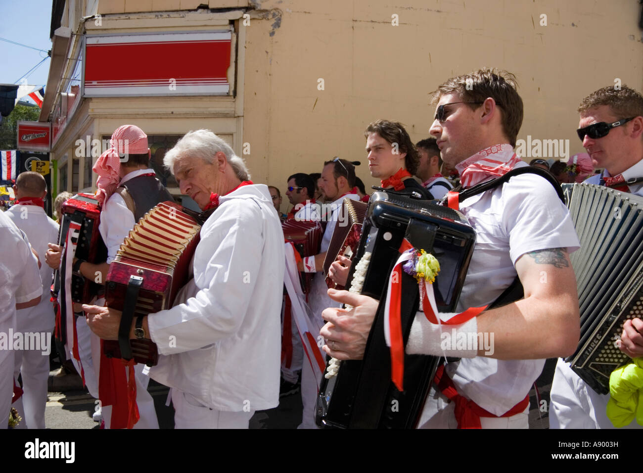 May Day celebrations Padstow Cornwall England Stock Photo - Alamy