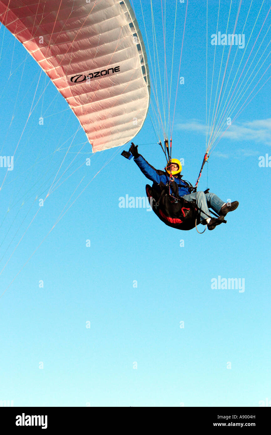 Paragliding at Clover Point Victoria Stock Photo - Alamy