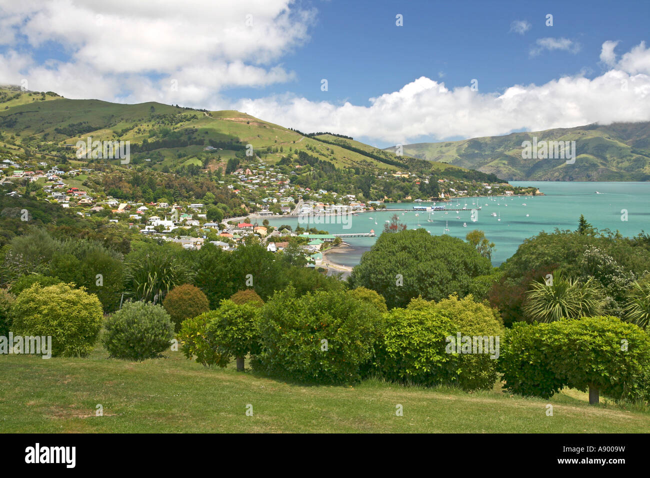 Akoroa, New Zealand, South Island Stock Photo - Alamy
