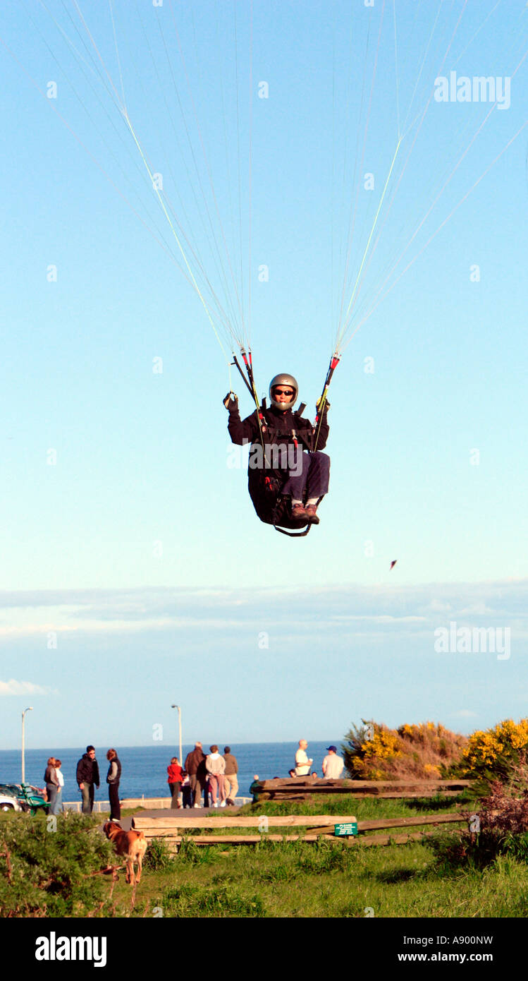 Paragliding at Clover Point Victoria Stock Photo - Alamy