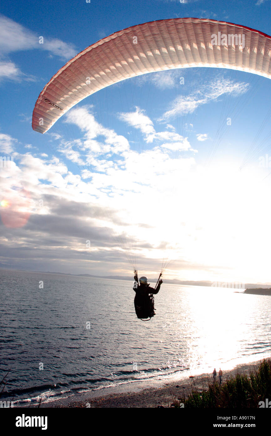 Paragliding at Clover Point Victoria Stock Photo - Alamy
