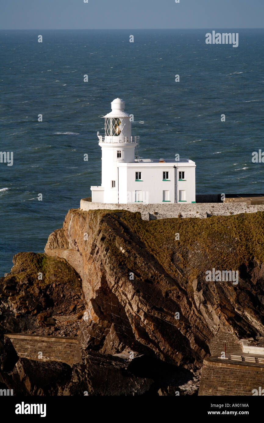 Trinity House Lighthouse Hartland Point, Devon, England Stock Photo - Alamy