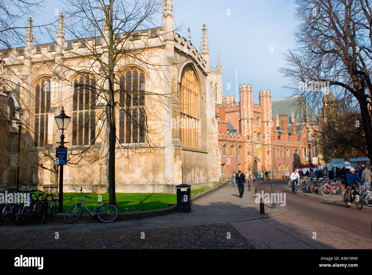 Cambridge University Colleges , Trinity and Kings Stock Photo - Alamy