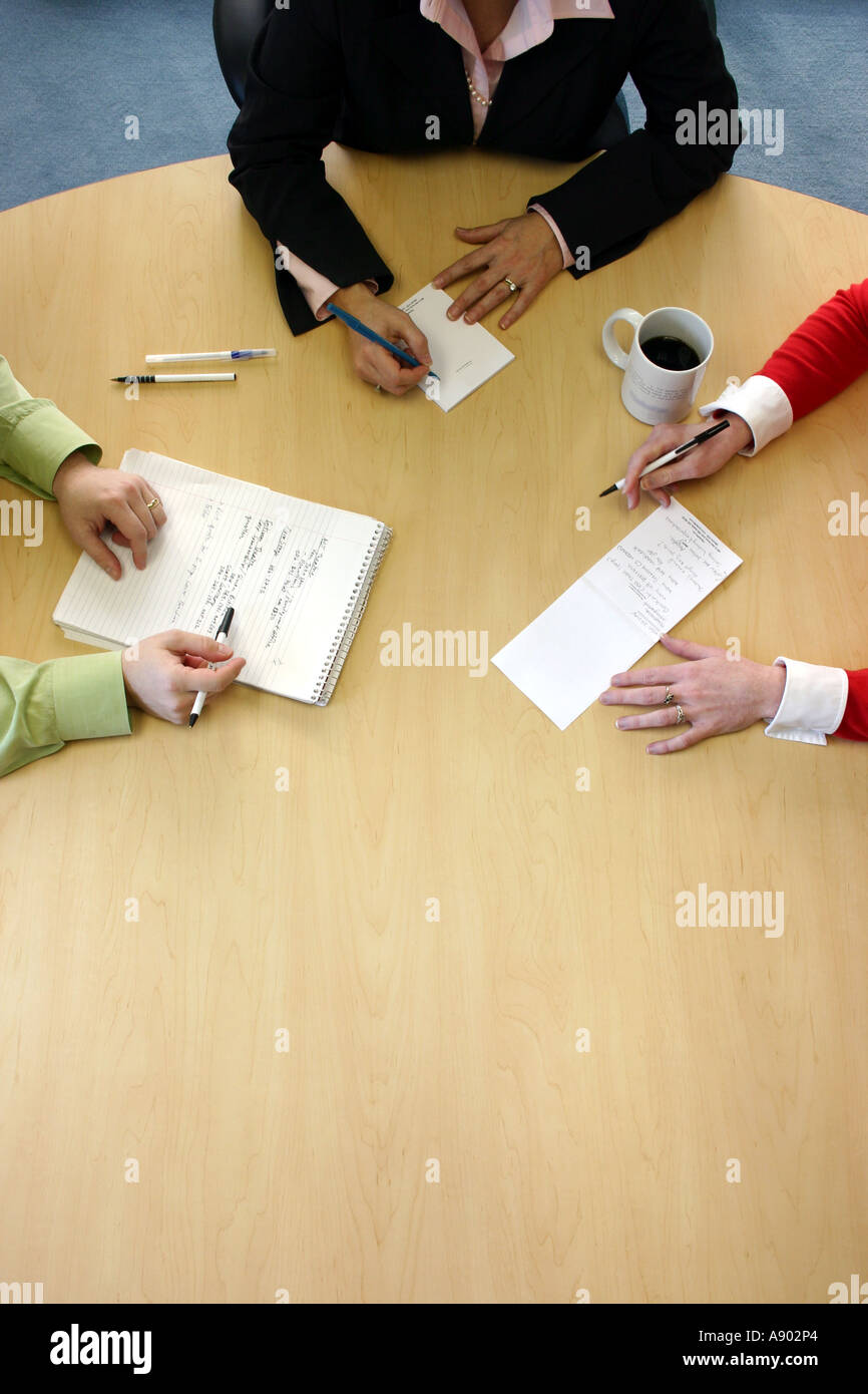 Group of people gather for business meeting Stock Photo - Alamy