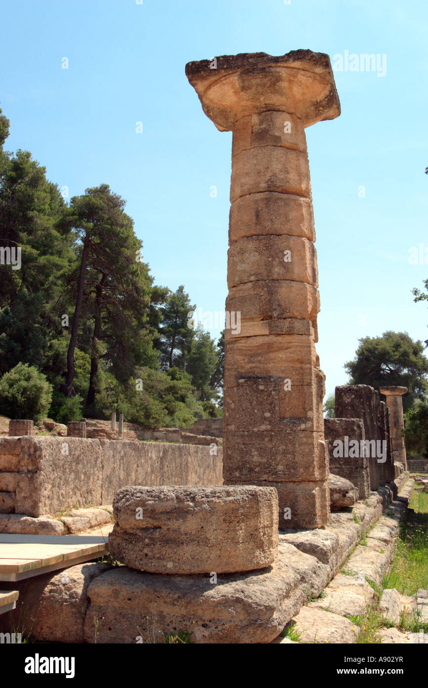 Temple hera heraion sanctuary olympia hi-res stock photography and ...