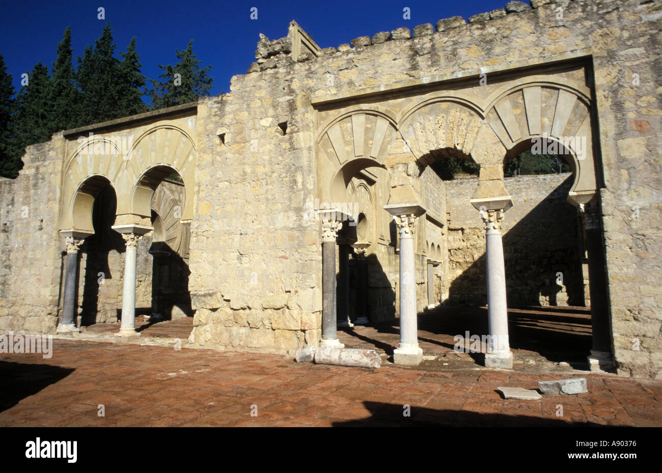 Arches Medina Azahara Cordoba Province Andalucia Andalusia Spain Stock ...