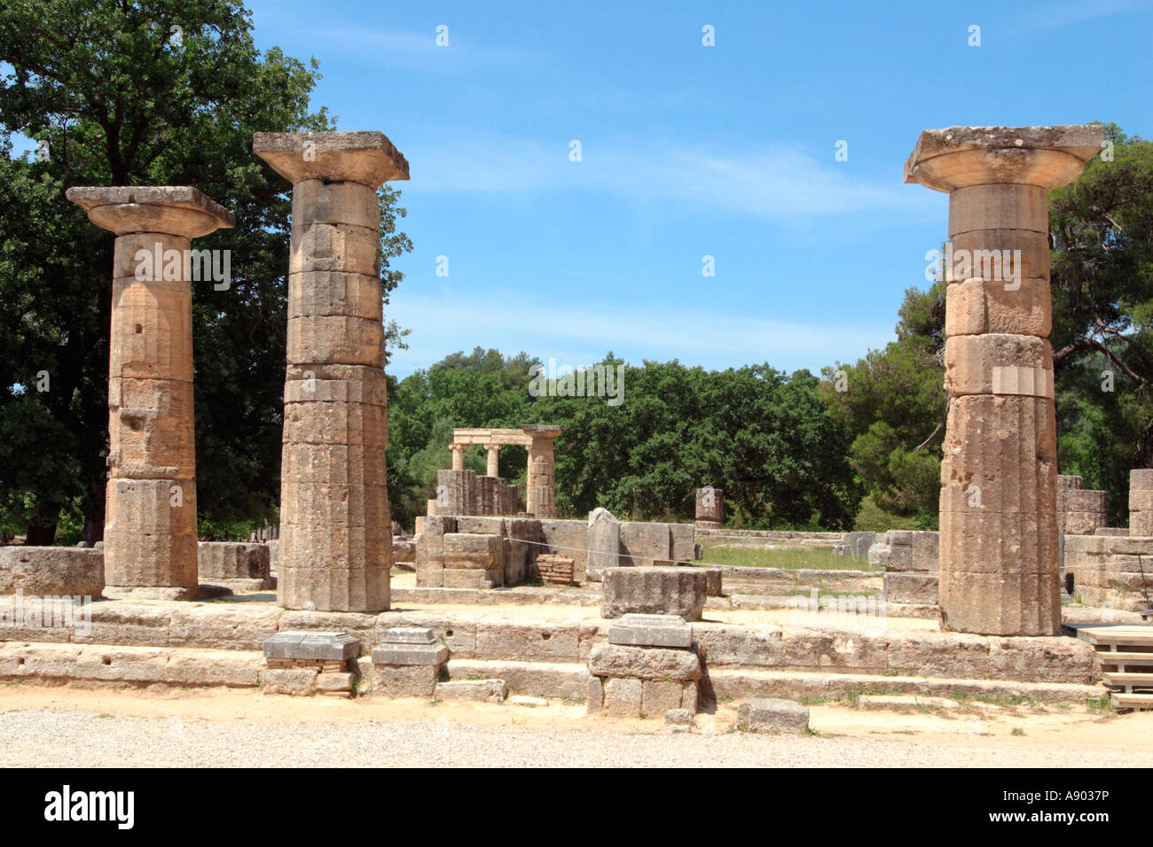 Temple hera heraion sanctuary olympia hi-res stock photography and ...