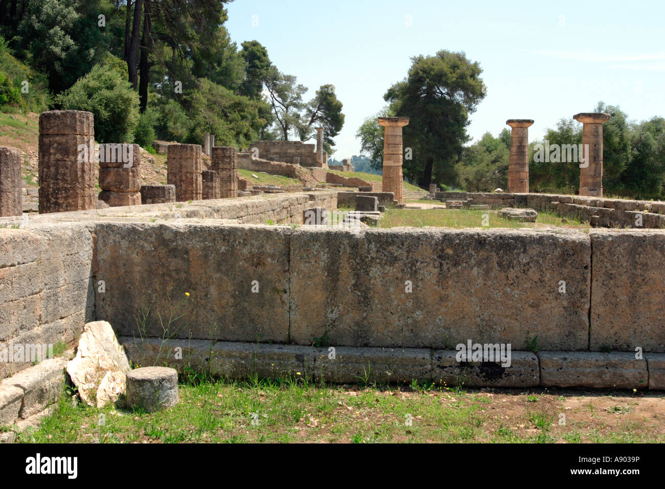 Temple hera heraion sanctuary olympia hi-res stock photography and ...