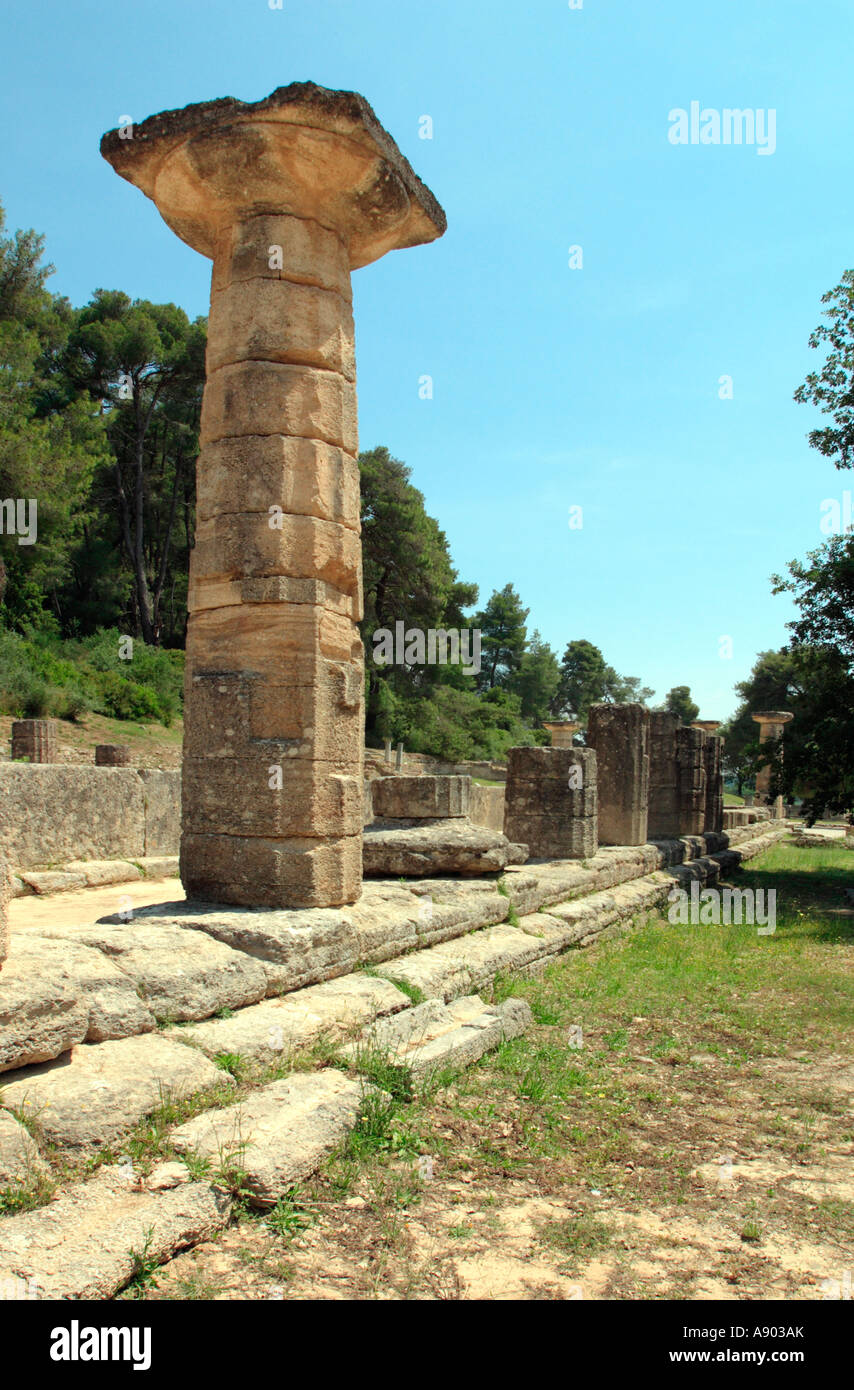 Temple hera heraion sanctuary olympia hi-res stock photography and ...
