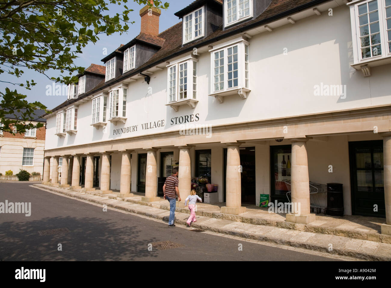Poundbury Village Stores Poundbury Dorchester Dorset UK Stock Photo - Alamy