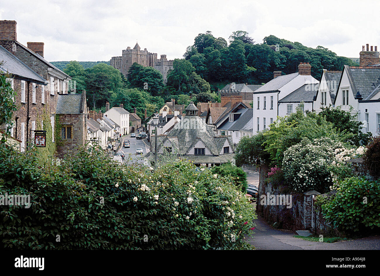 village of Dunster in Somerset England Stock Photo - Alamy