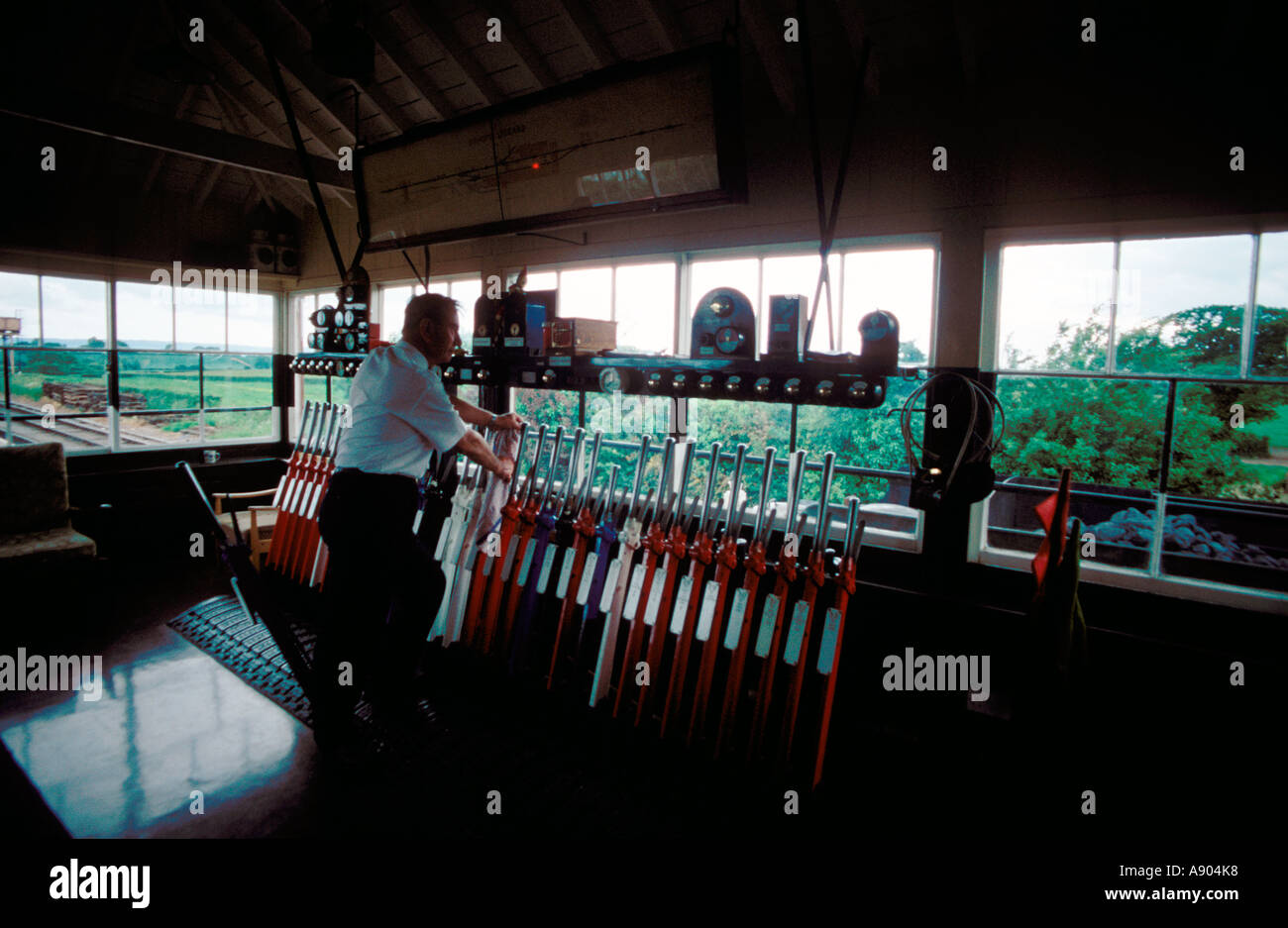 signal box interior on West Somerset Railway Bishops Lydeard Stock ... signal box interior on West Somerset Railway Bishops Lydeard Stock ...