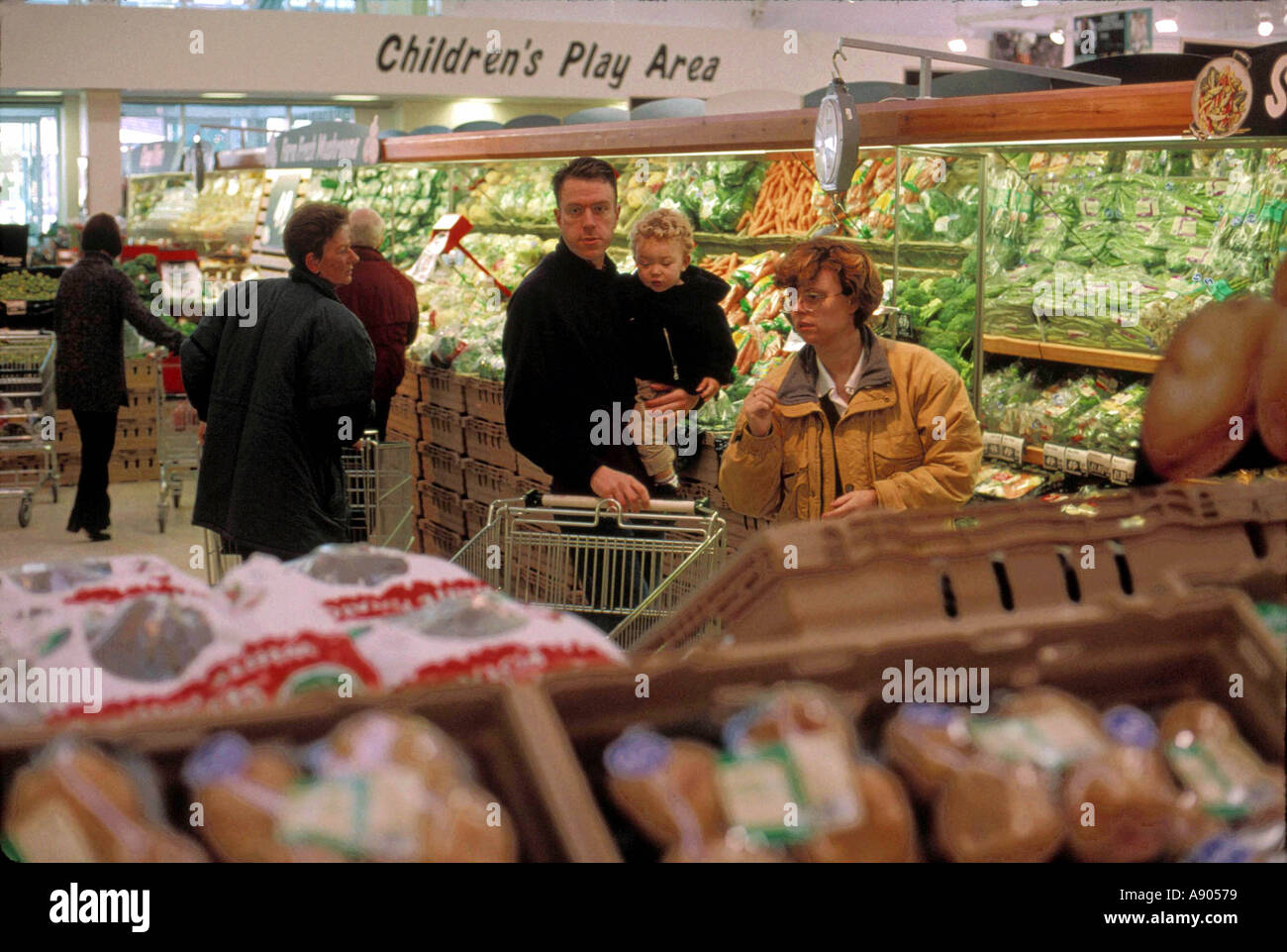 Inside a supermarket in produce section Stock Photo - Alamy