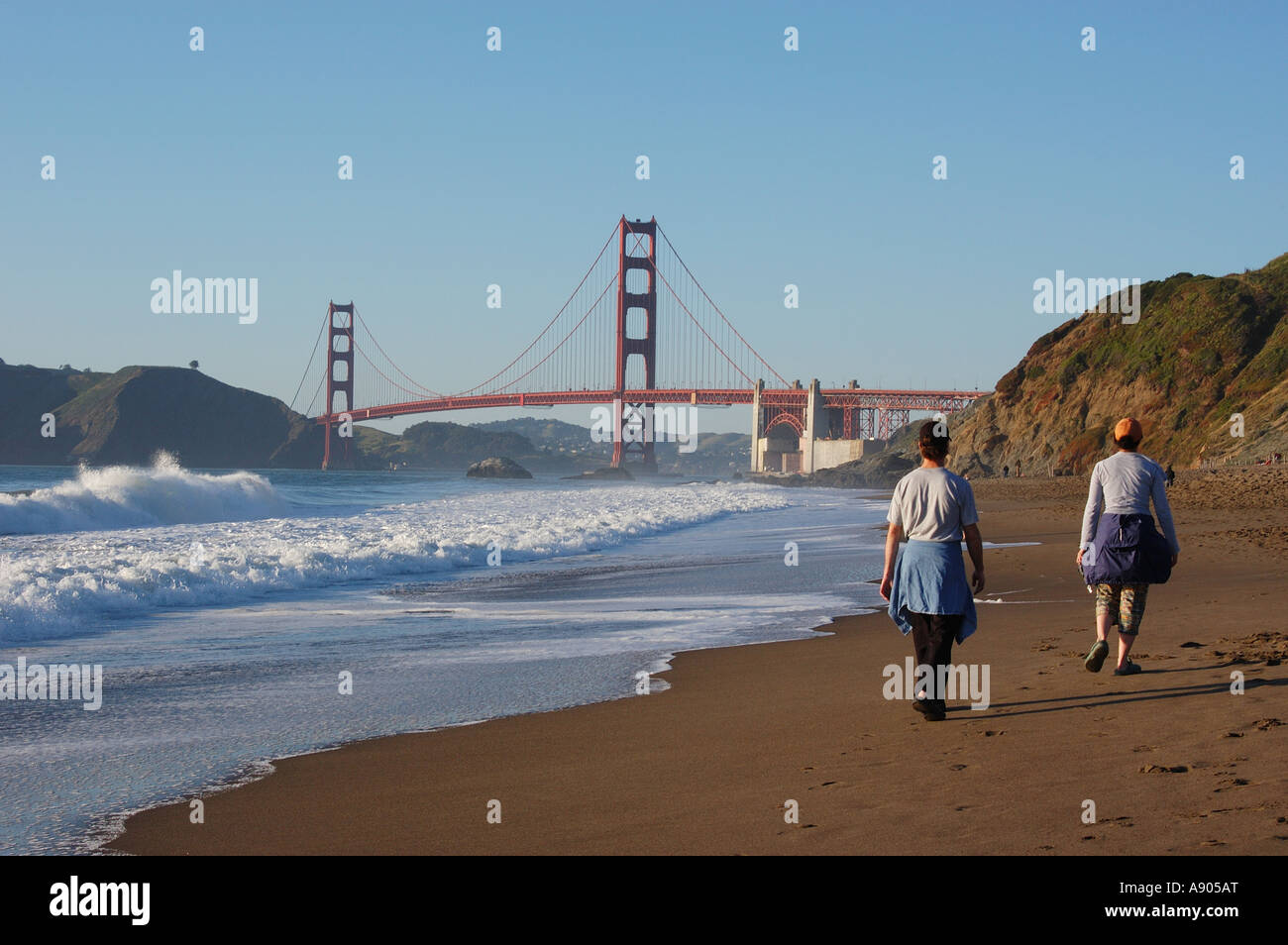 Golden gate baker beach people hi-res stock photography and images - Alamy