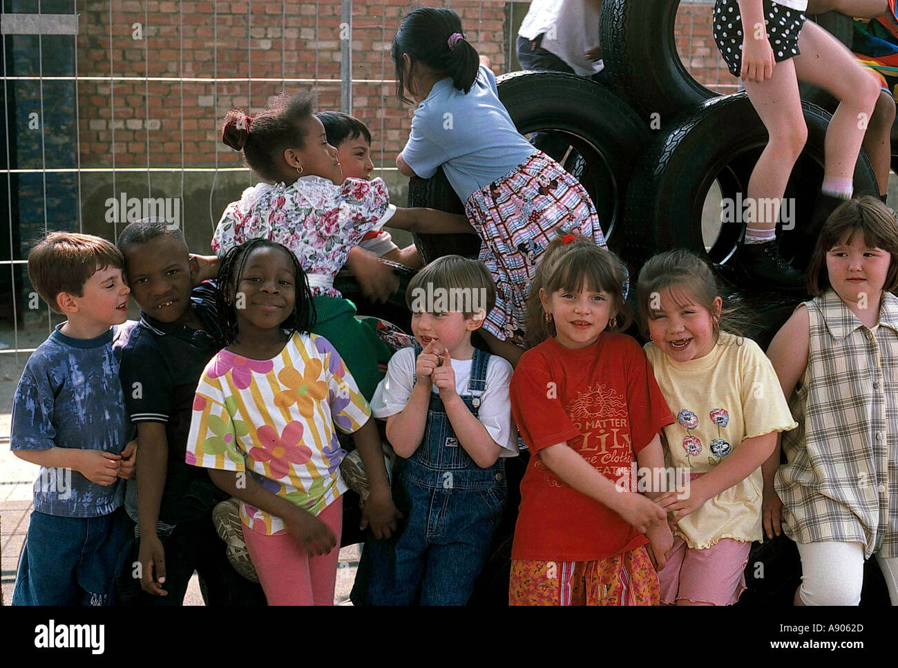 Children playing in primary school playground Stock Photo - Alamy