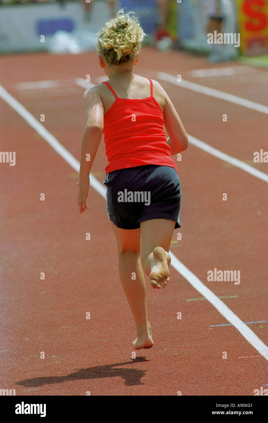 Young sprinter - Nachwuchssprinterin Stock Photo - Alamy