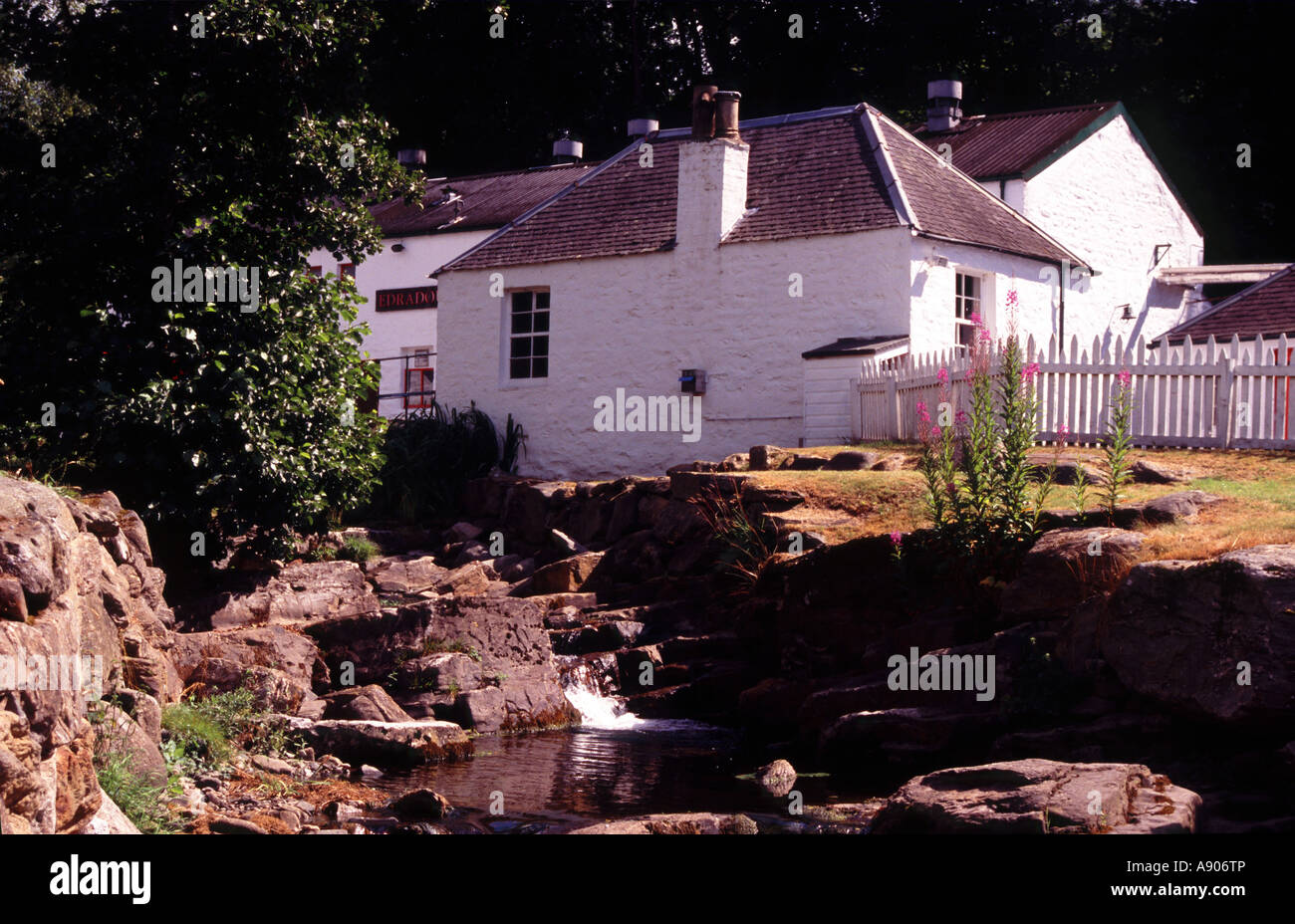 Edradour The smallest whisky distillery in Scotland Stock Photo - Alamy