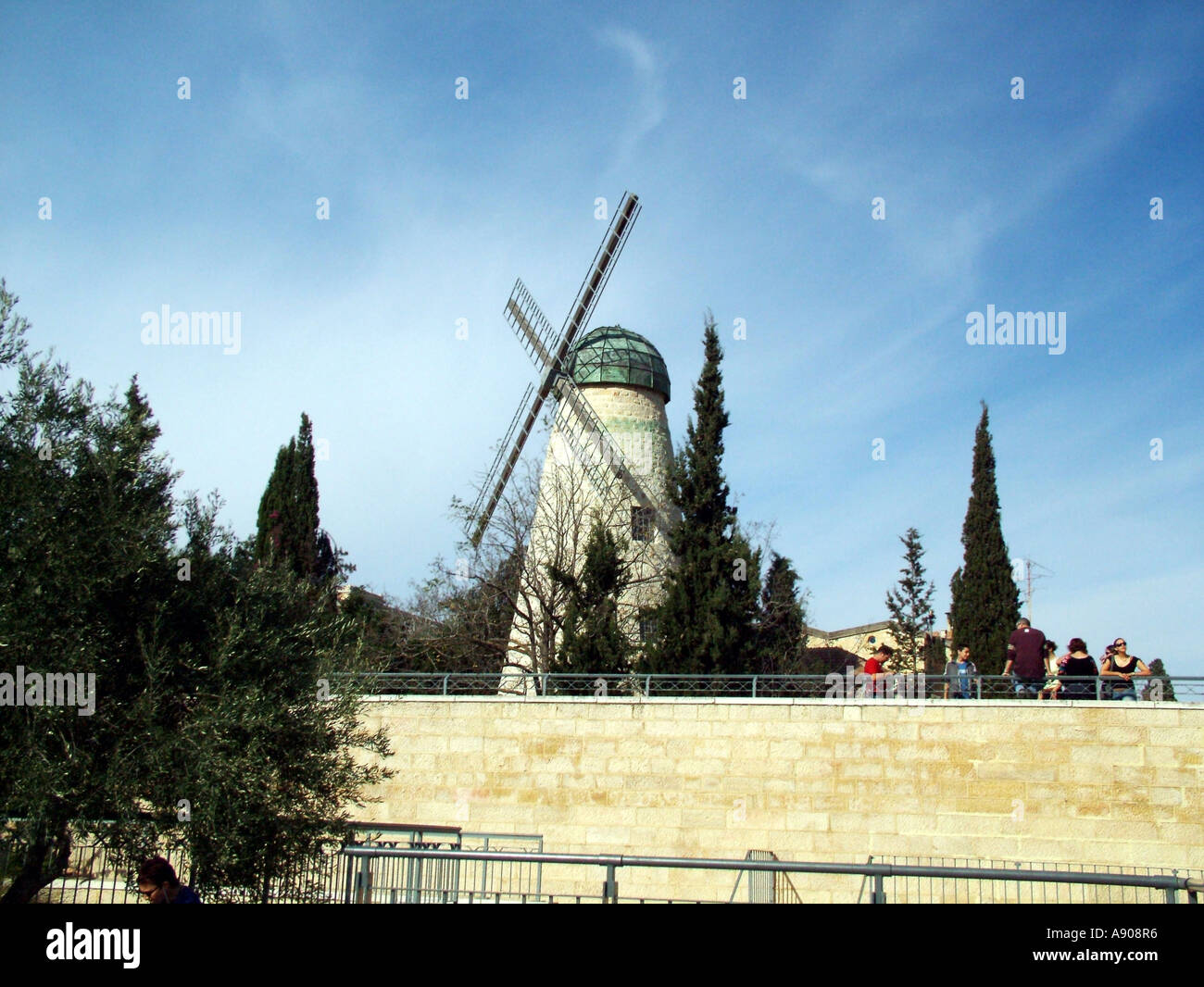 The windmill at Yamin Moshe Jerusalem was erected by Moshe Moses ...