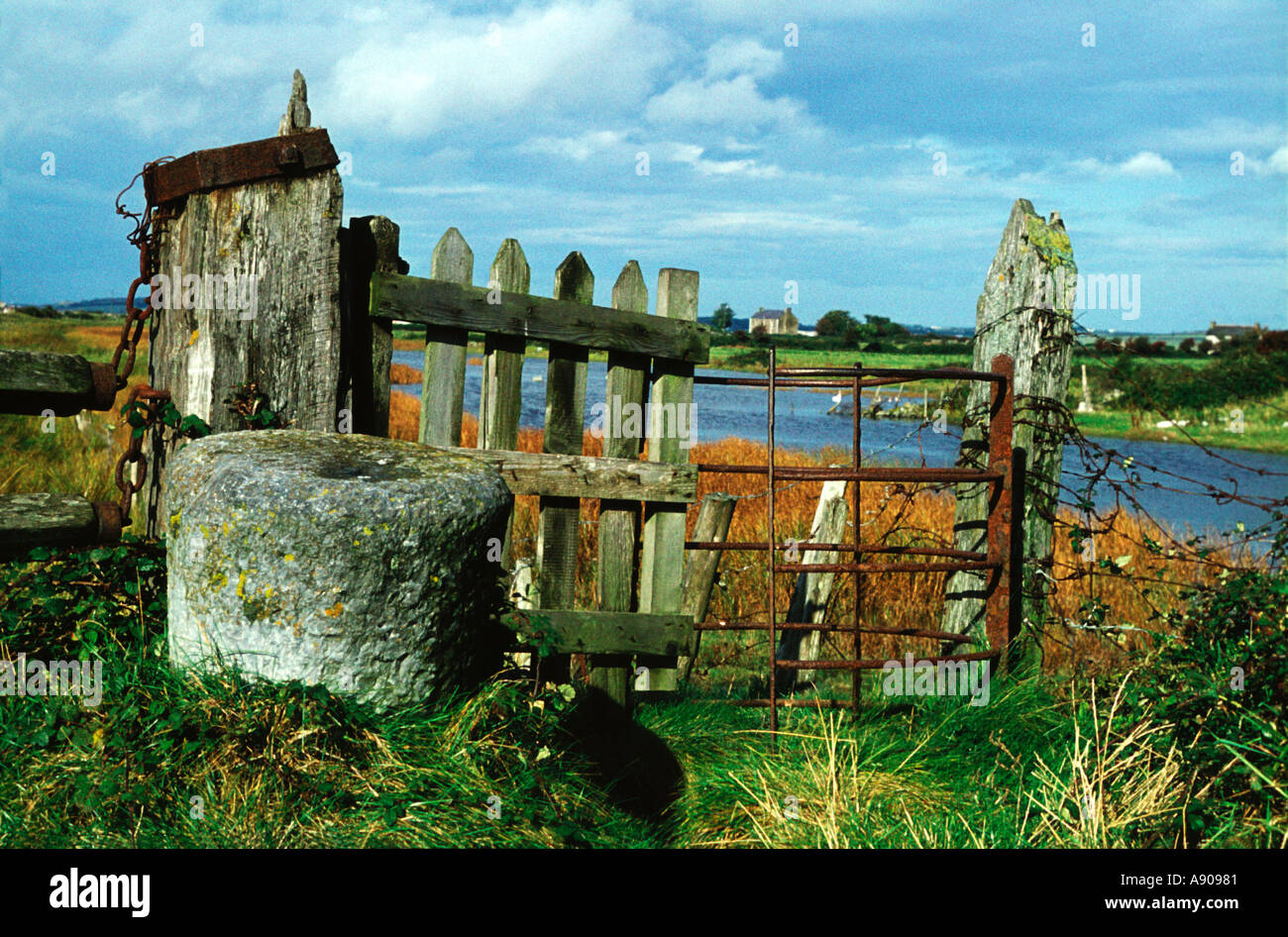 Old Gate on the canal towpath Blennerville Eire in the 1970s before ...