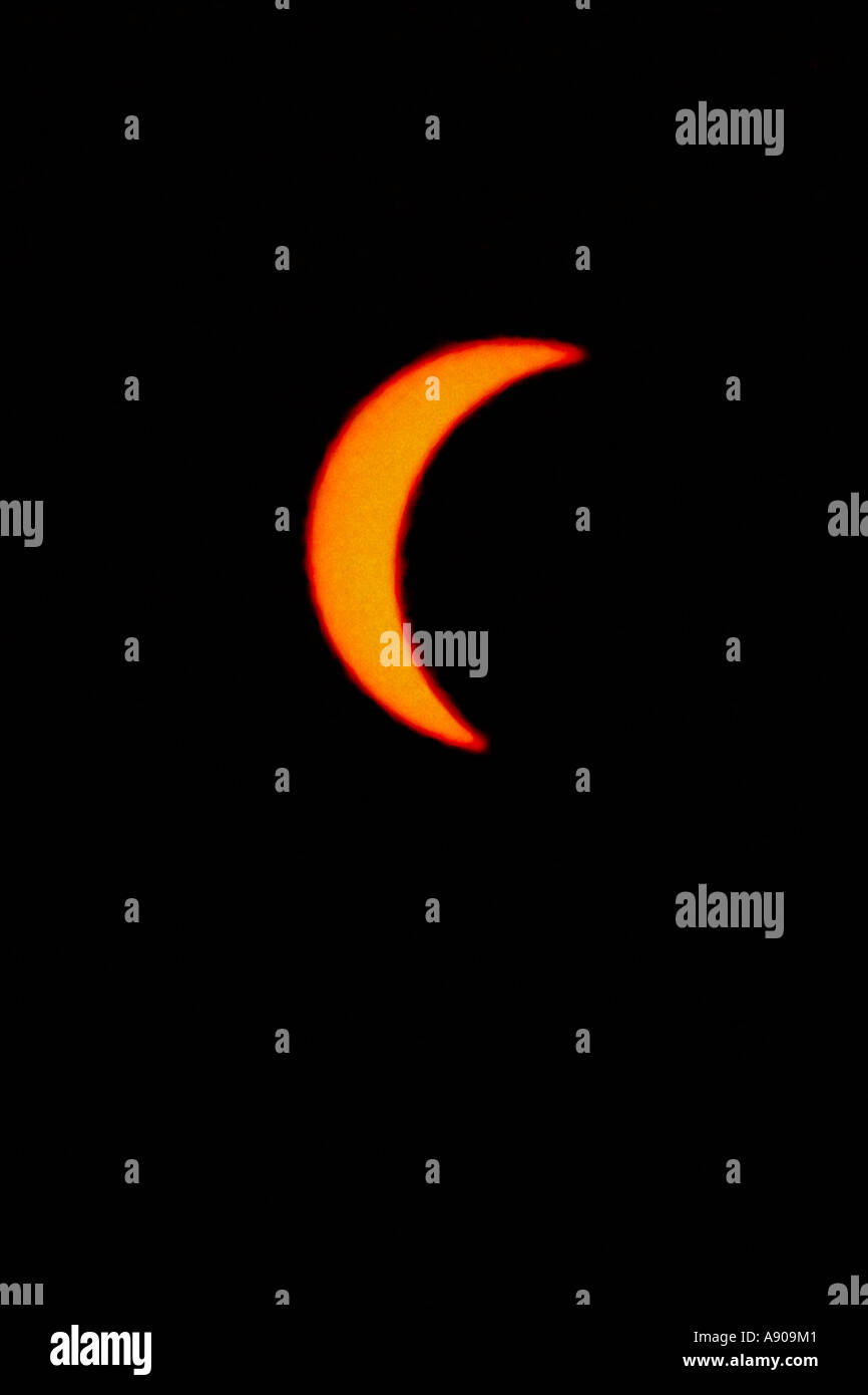 The sun during a partial solar eclipse as seen from Israel on March ...