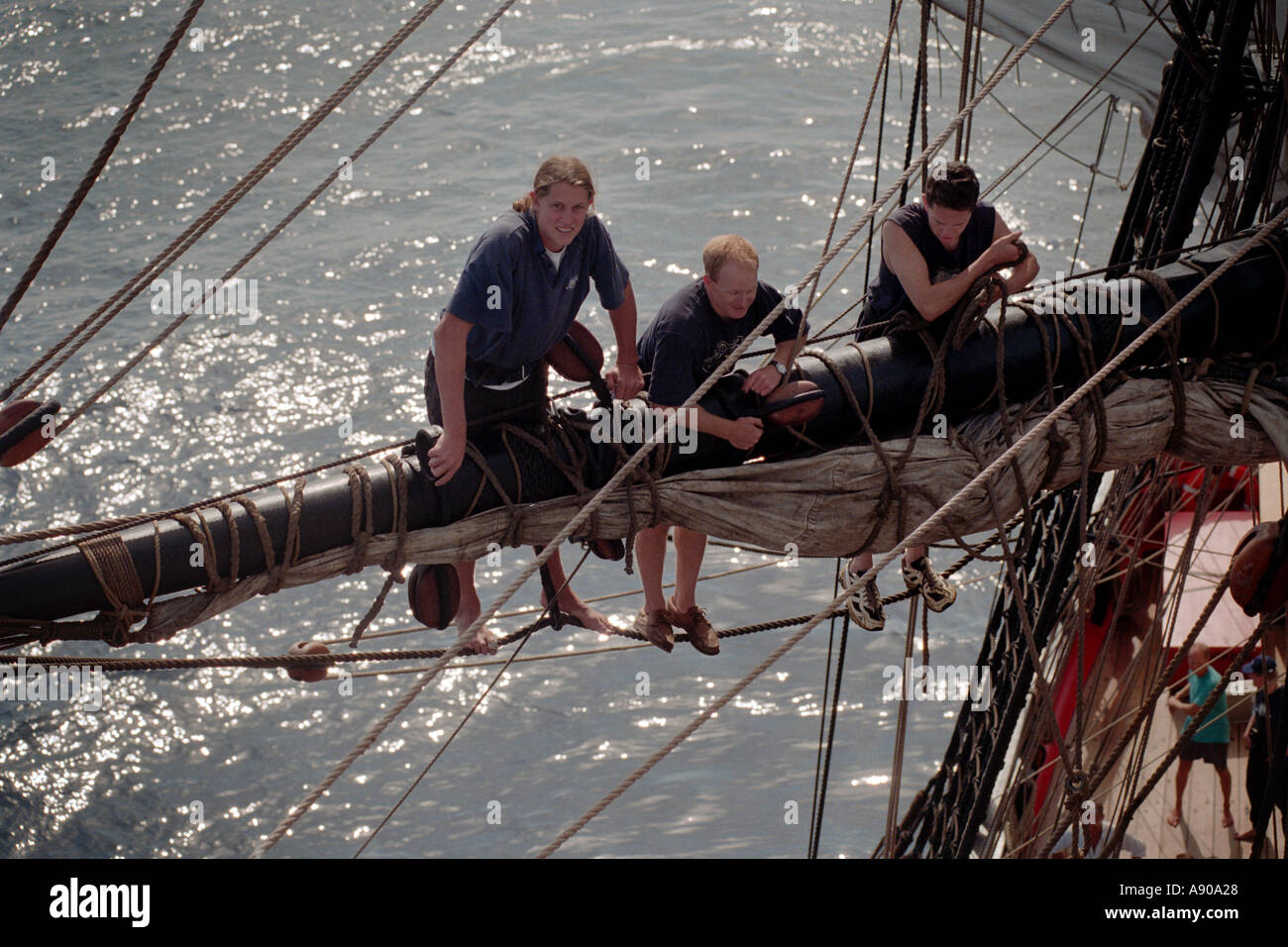 05 03 1997 sailing the replica of Captain Cook s ship Endeavor between ...