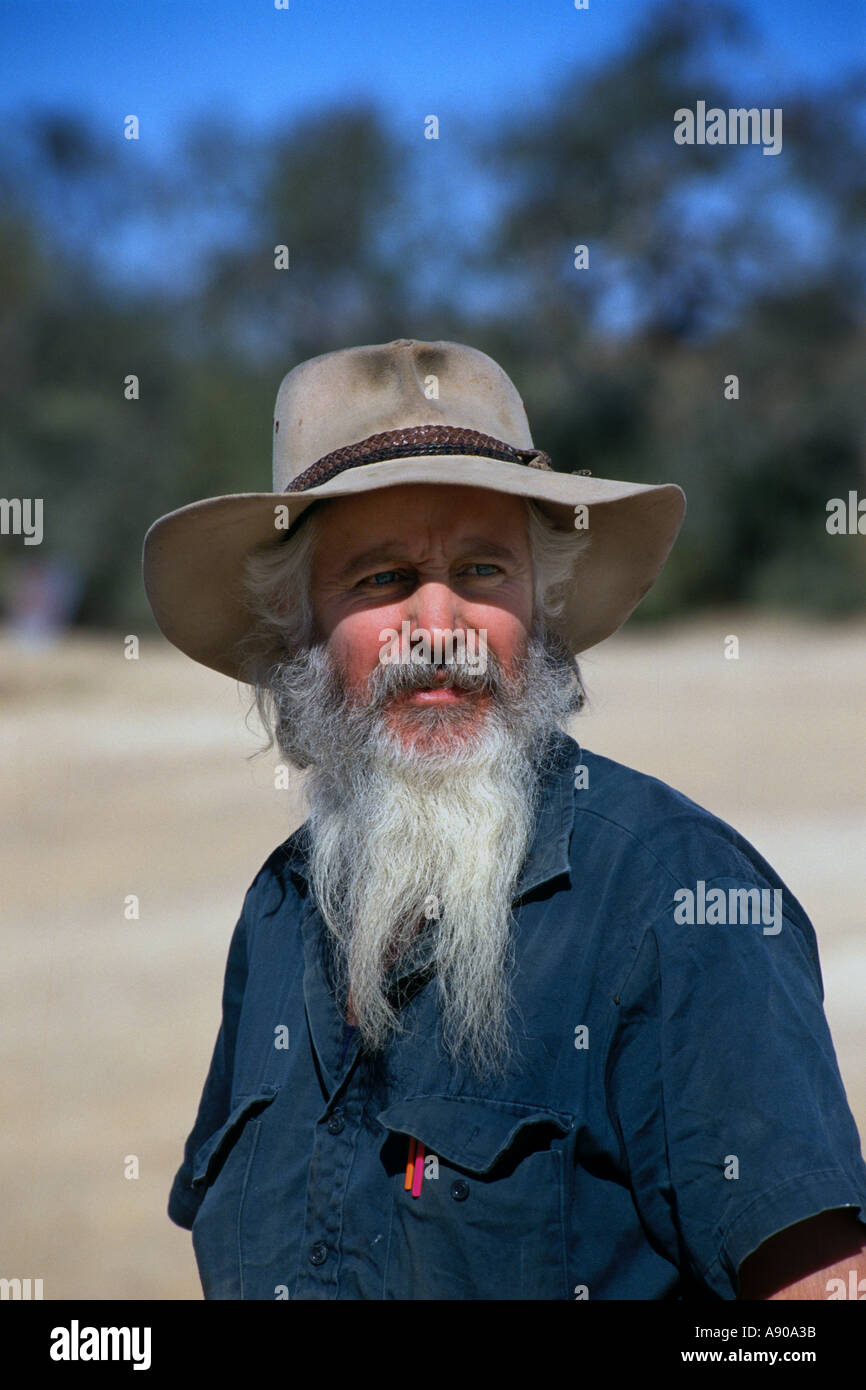 08 1999 Outback South Australia local character Stock Photo - Alamy