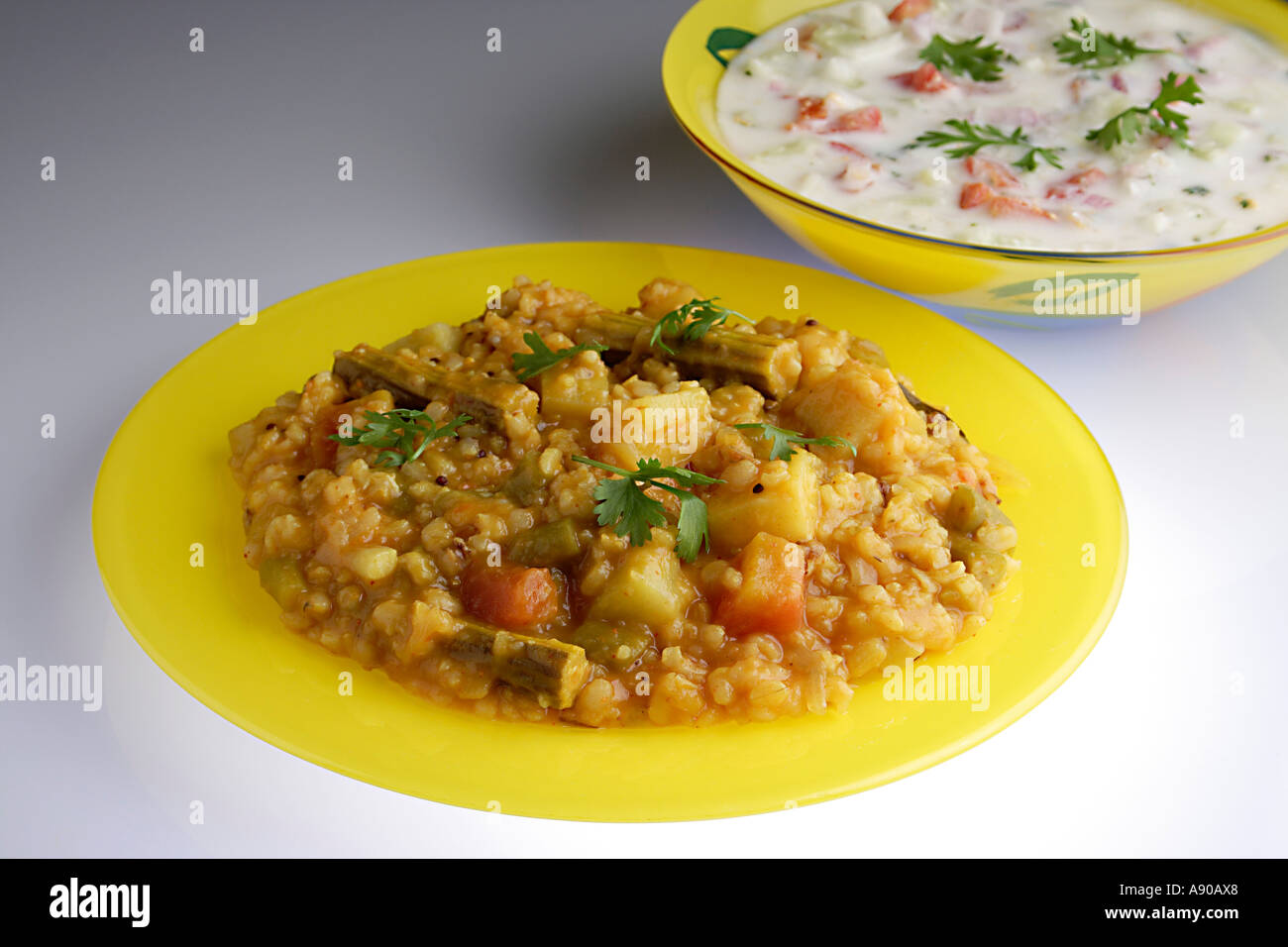 Indian food bisi bele huli ana south indian rice with dal lentil Stock ...
