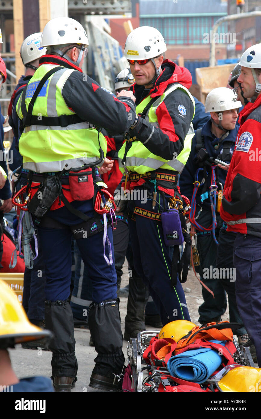 "Fire service exercise Stock Photo - Alamy