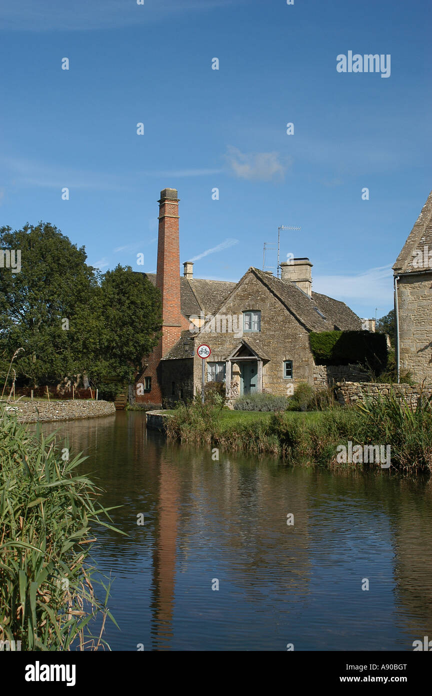 The Old Water Mill, Lower Slaughter, Gloucestershire, England Stock ...