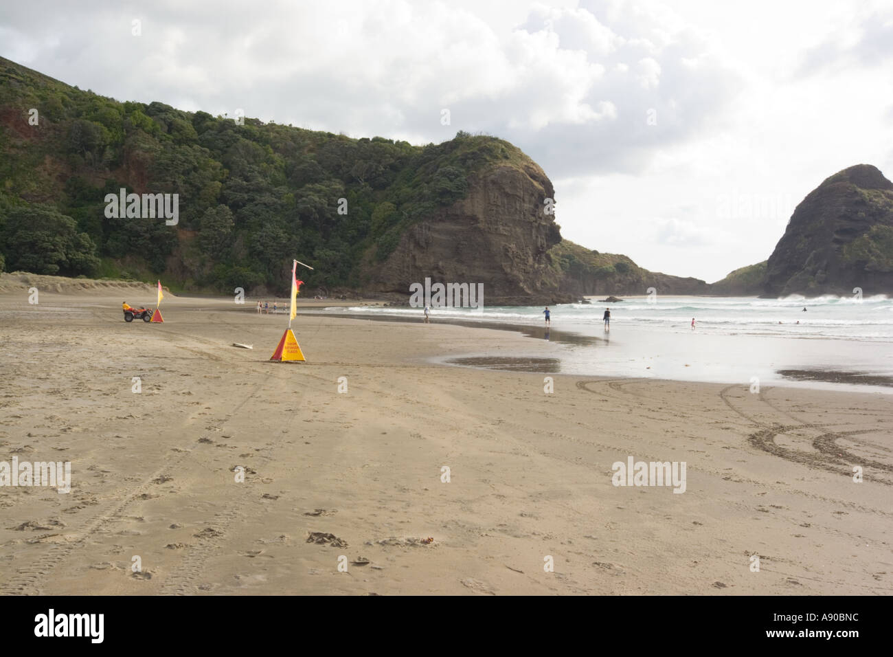 Piha Beach New Zealand Stock Photo - Alamy