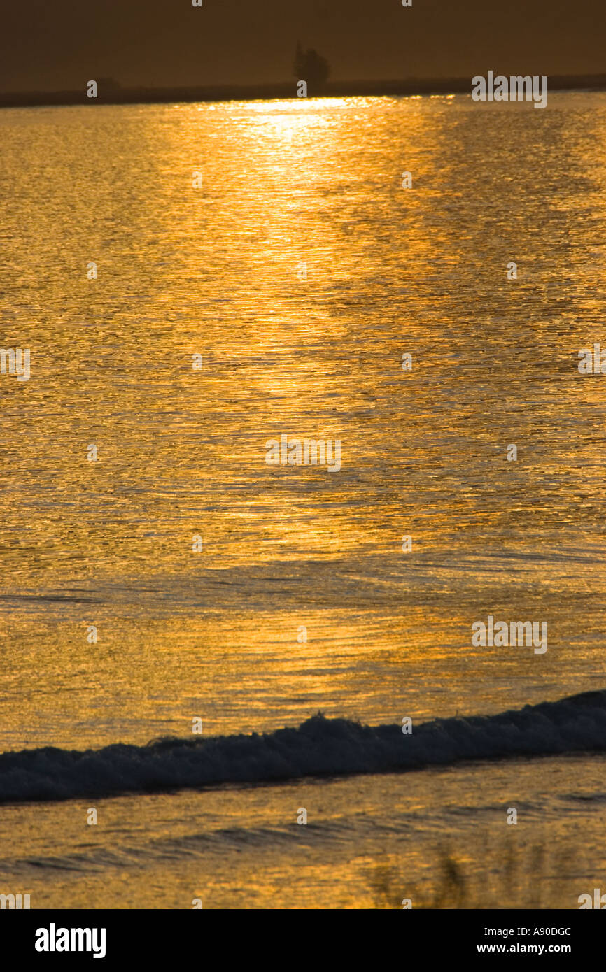 Gisborne New Zealand beach front view from hotel Sunset Stock Photo - Alamy