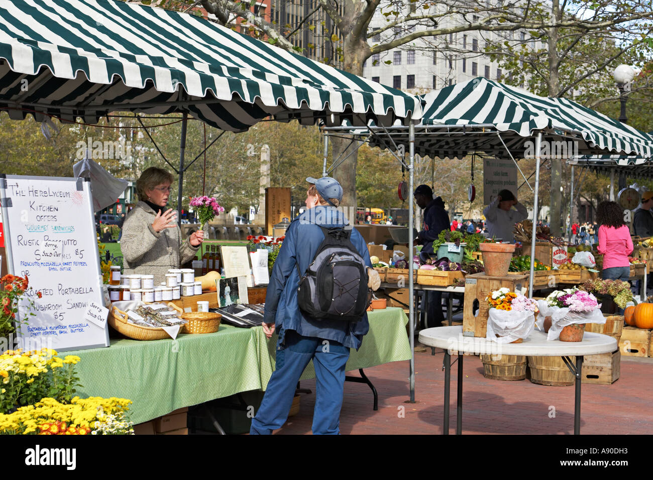 Copley square farmers market boston hi-res stock photography and images ...