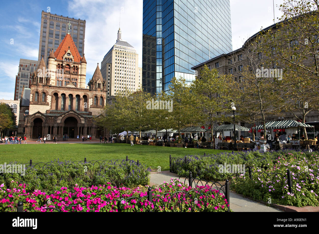 MASSACHUSETTS Boston Trinity Church in Copley Plaza historical ...