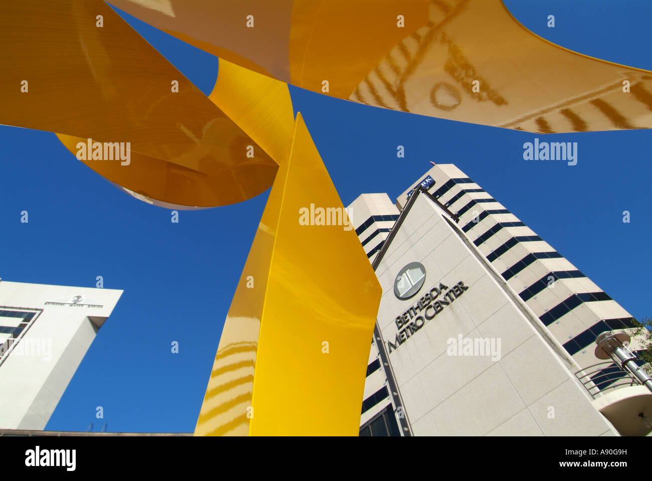 USA Maryland Bethesda downtown Metro Center office buildings Stock ...