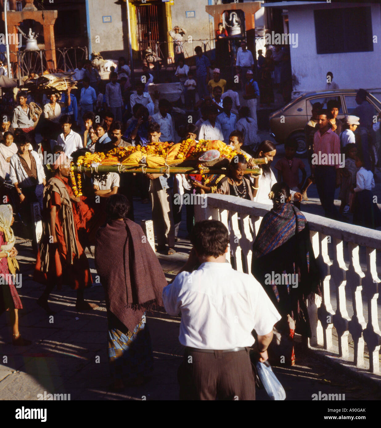 Funeral in Kathmandu Nepal Stock Photo - Alamy