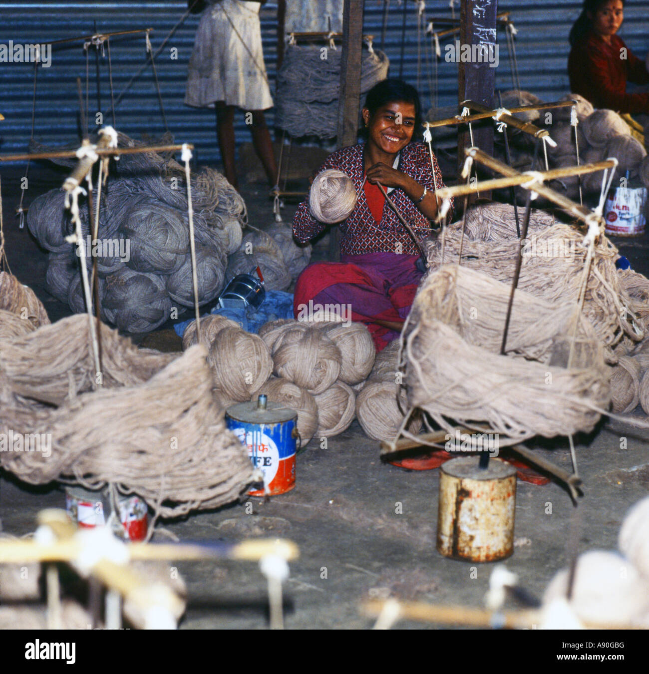 Wool Spinning Nepal High Resolution Stock Photography and Images - Alamy