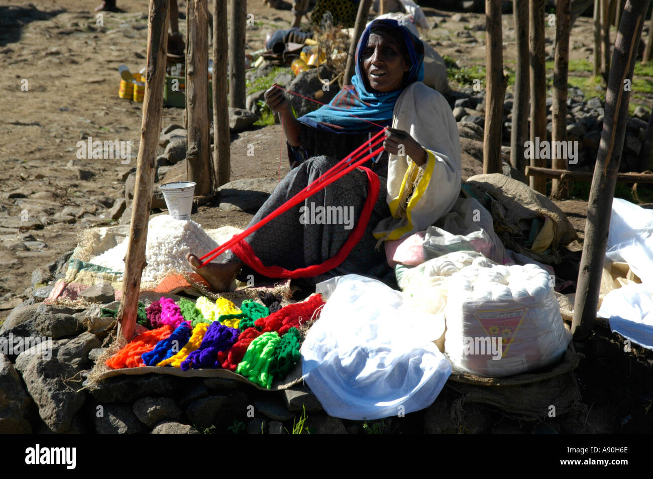 Women selling cloth market africa hi-res stock photography and images ...