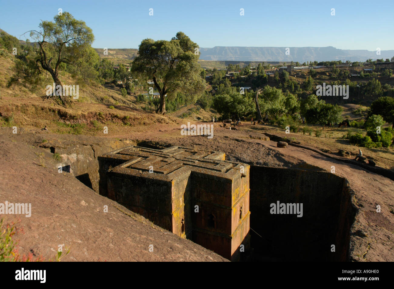 Cross shaped rock hewn church Beta Gyorgis St George church with its ...
