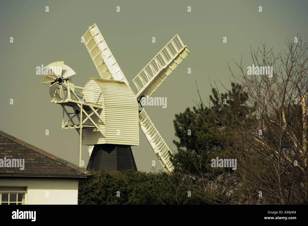Windmill, Wimbledon Common, London, England Stock Photo - Alamy