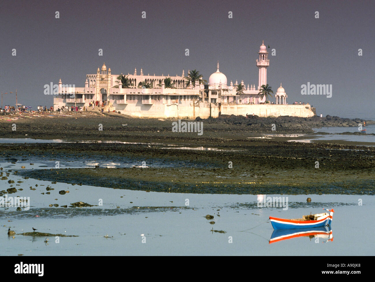 India Maharashtra Mumbai Bombay religion Haji Alis Mosque Stock Photo ...