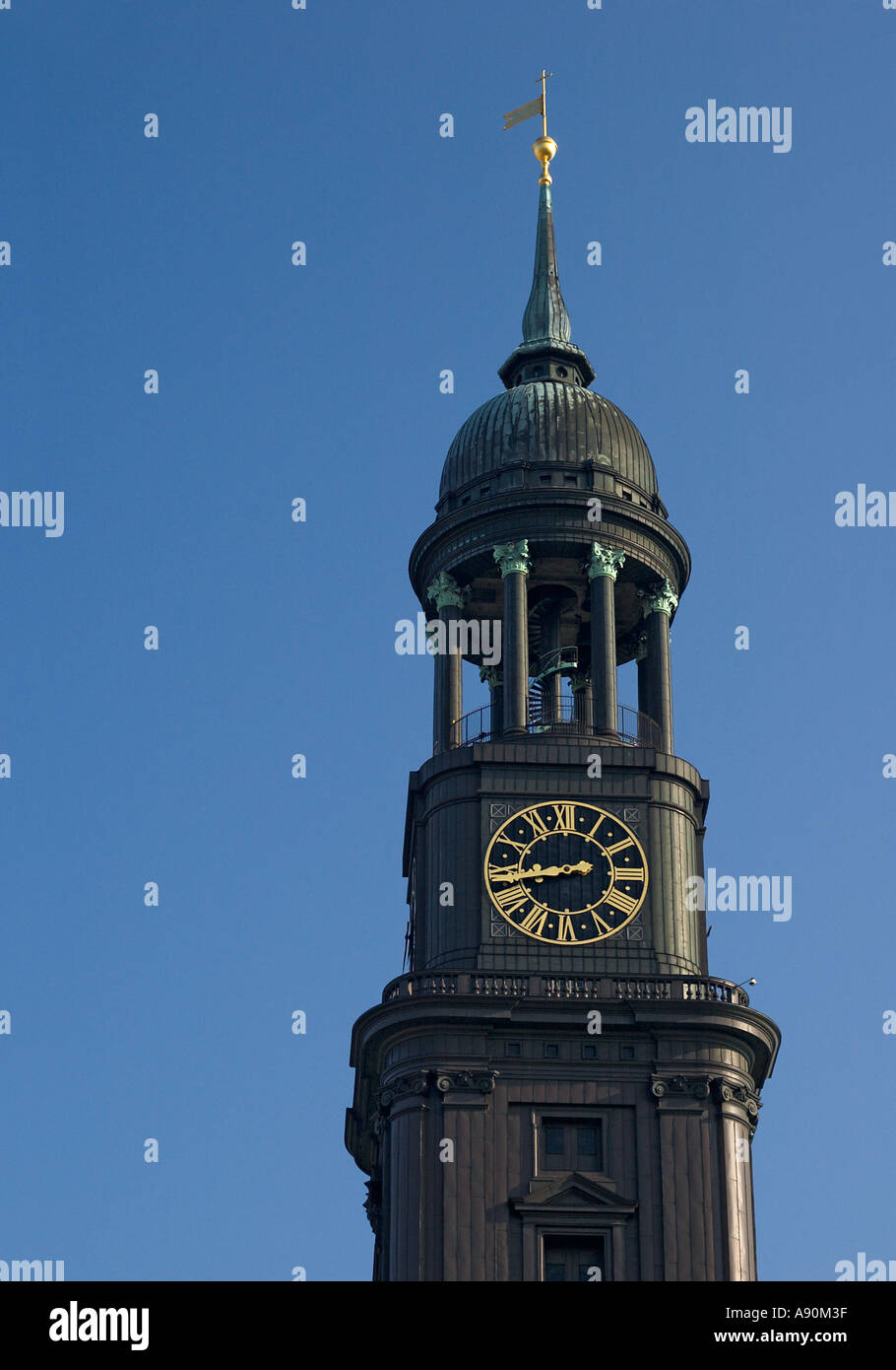 Tower of St Michaelis church at Hamburg Germany Stock Photo - Alamy