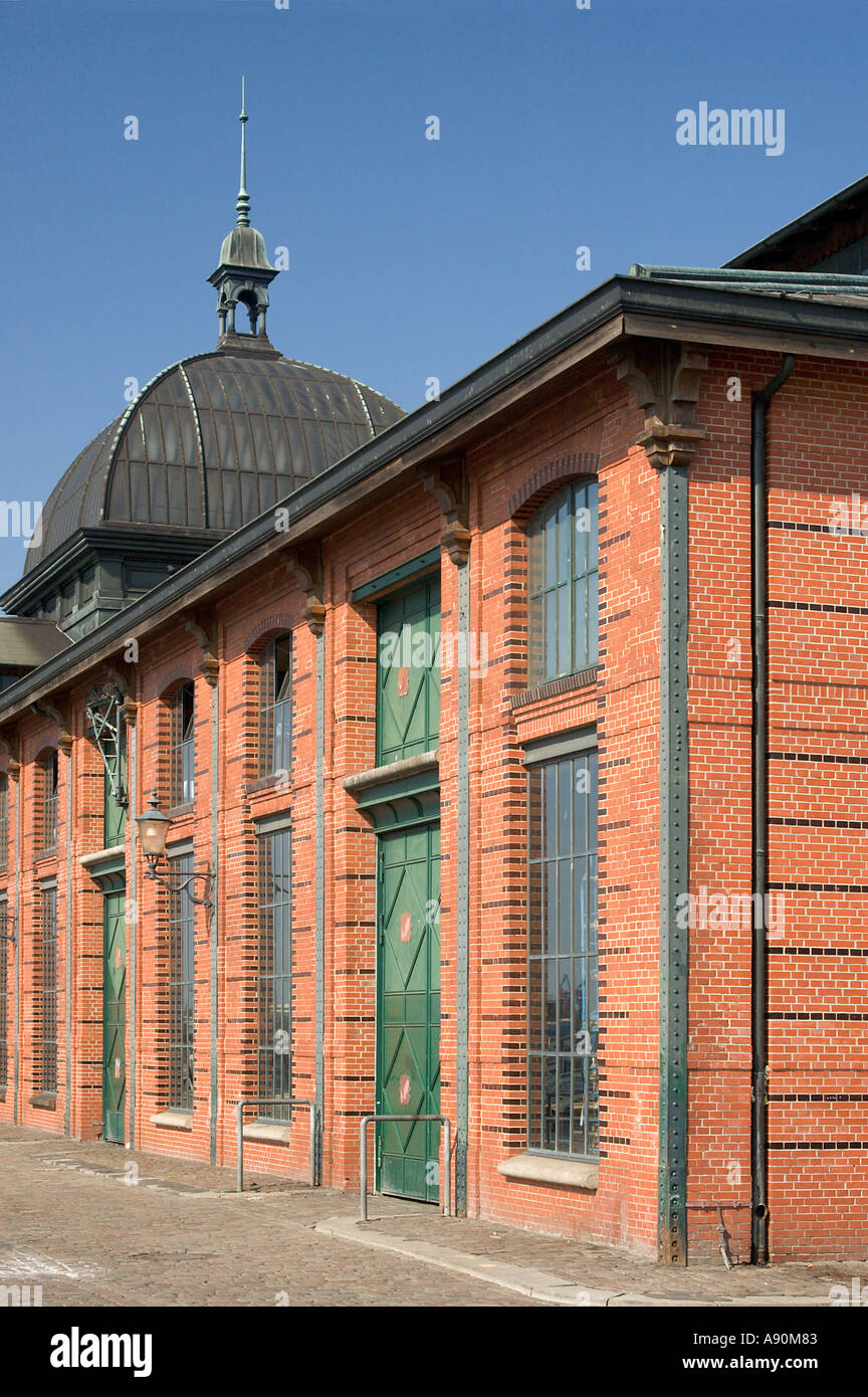 Old auction hall at Hamburger Fischmarkt Germany Stock Photo - Alamy