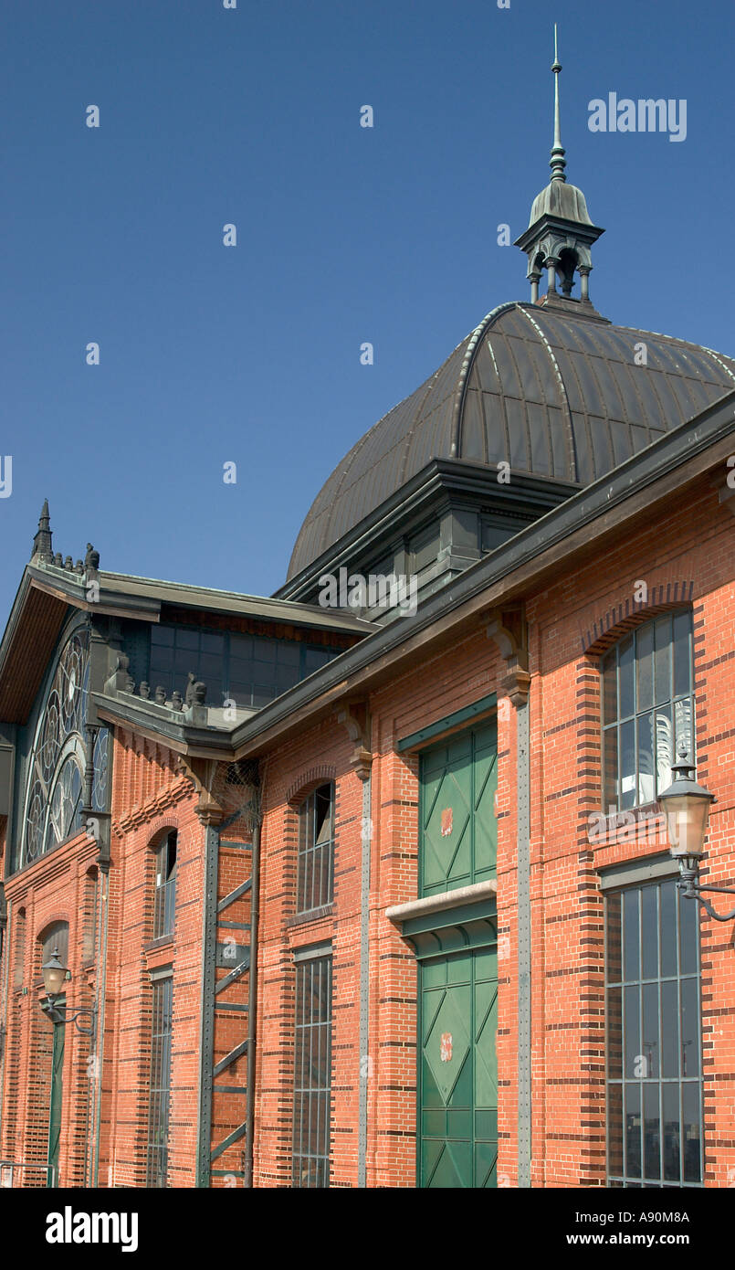 Old auction hall at Hamburger Fischmarkt Germany Stock Photo - Alamy