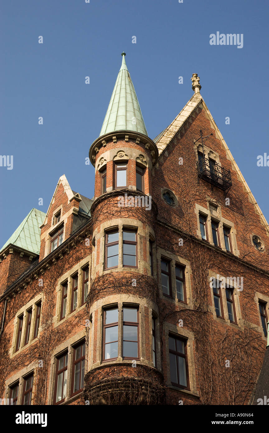 Typical brick work building at the Hamburger Speicherstadt Germany ...