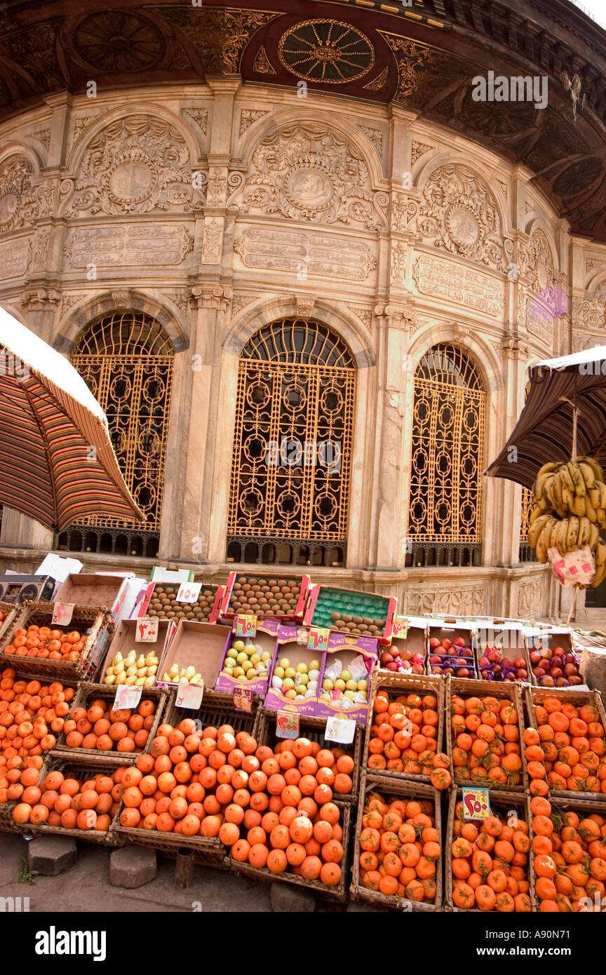 orange stall street scene Islamic Cairo Cairo Egypt North Africa Stock ...
