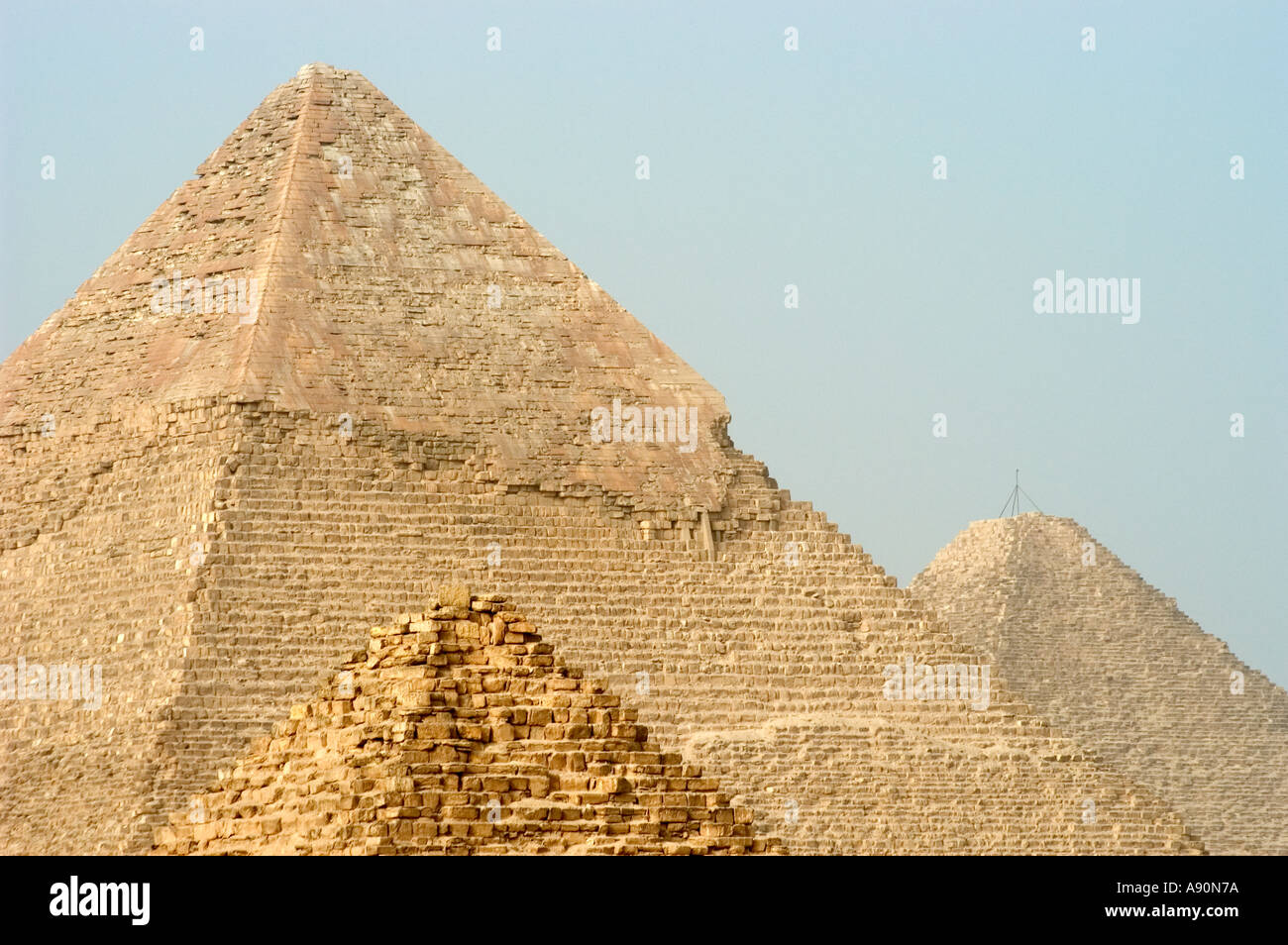 Pyramids Giza Plateau Cairo Egypt North Africa Stock Photo - Alamy
