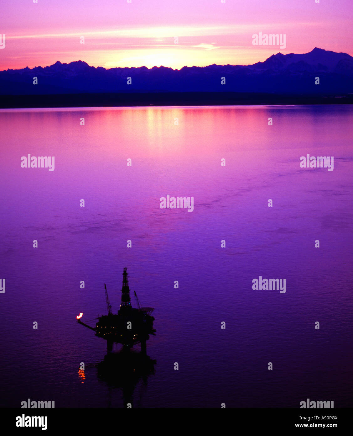 Cook inlet oil rig hi-res stock photography and images - Alamy