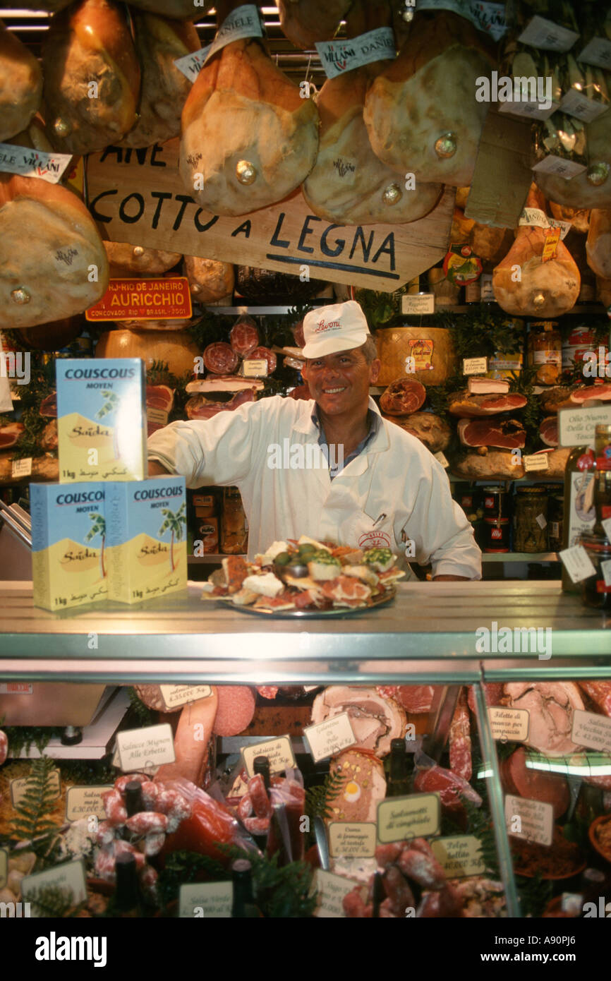 Florence Italy Market trader Stock Photo - Alamy