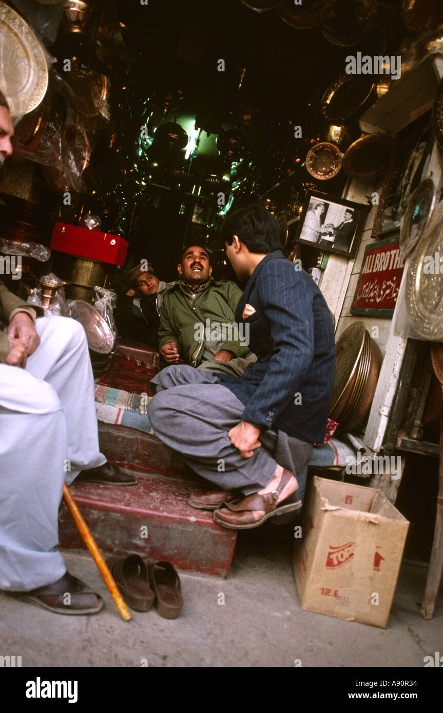 Pakistan NWFP Peshawar Qissa Khawani Bazaar Honest Alis Copper Shop ...